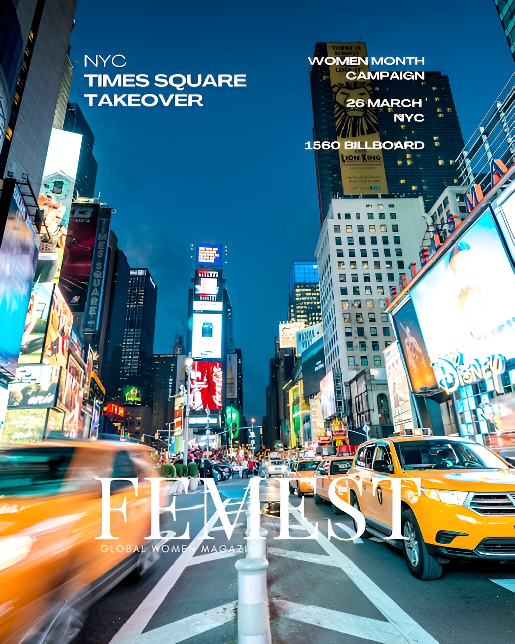 Femest Magazine Made History in Times Square